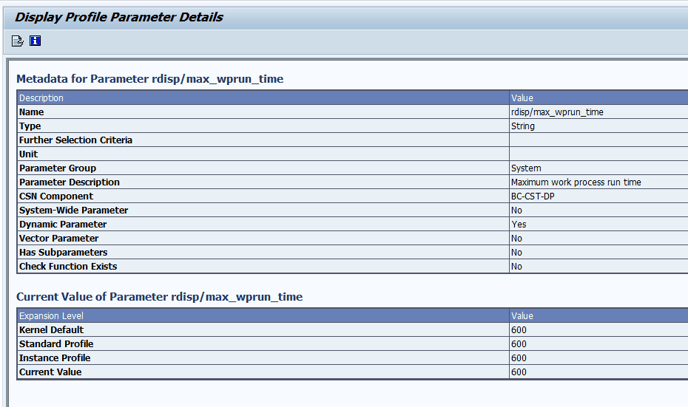 Displaying RFC Timeout Limit om SAP Displaying RFC Timeout Limit om SAP